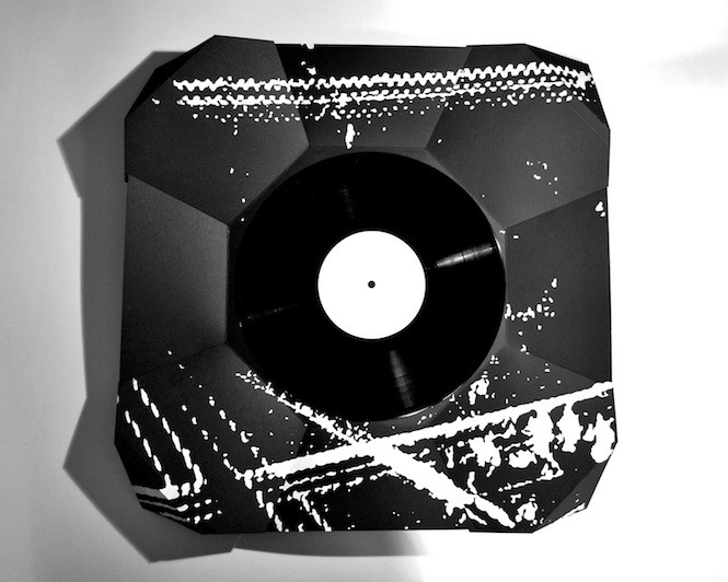 10" vinyl released with origami record sleeve