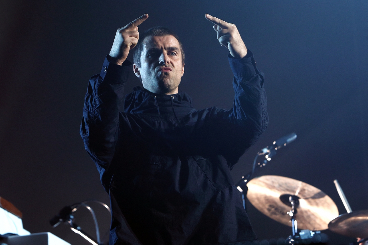 Liam Gallagher at Alexandra Palace in London