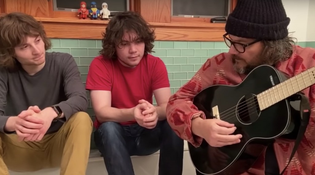 Jeff Tweedy and his sons perform “Evergreen” in their bathroom for ...