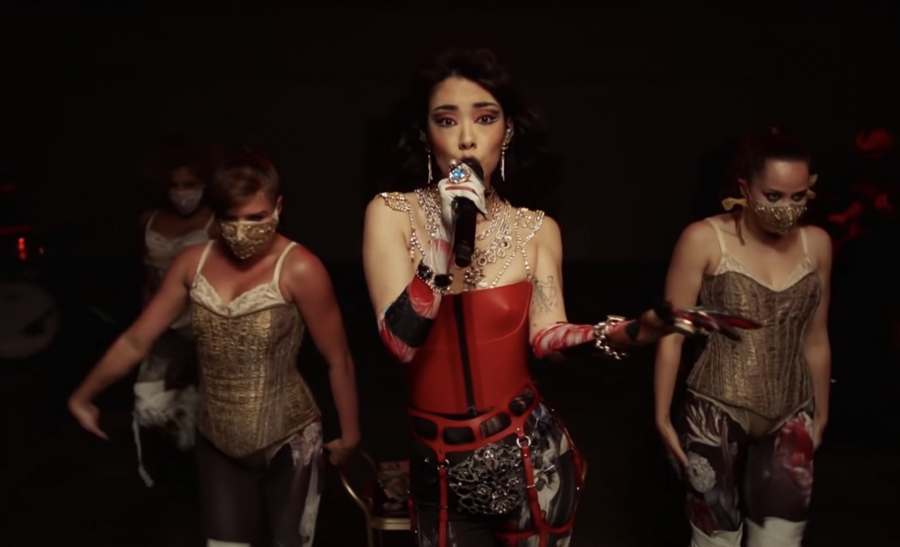 Rina Sawayama performs “XS” during US TV debut on Fallon