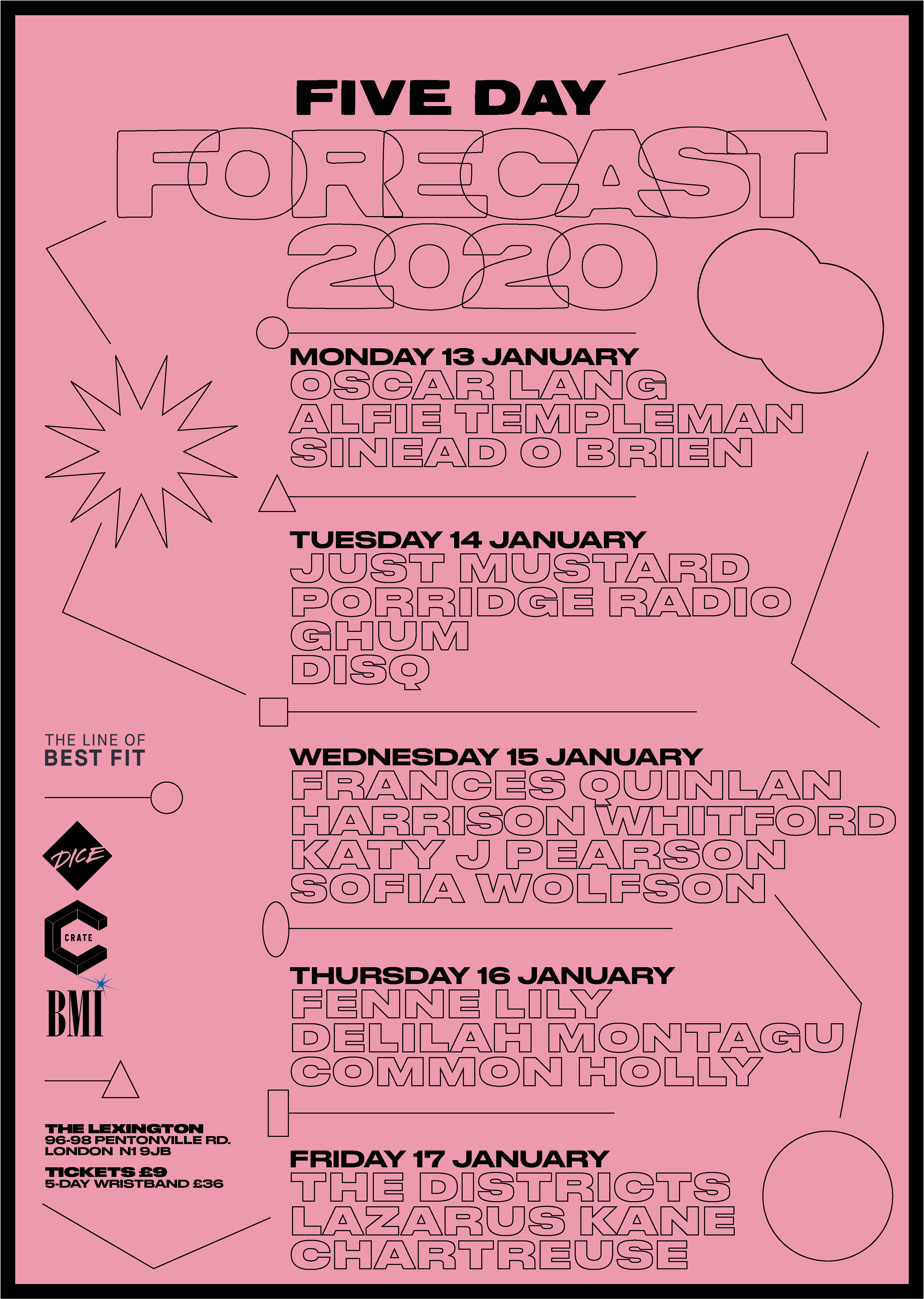 The Districts, Fenne Lily, Frances Quinlan, and more to play Five Day ...